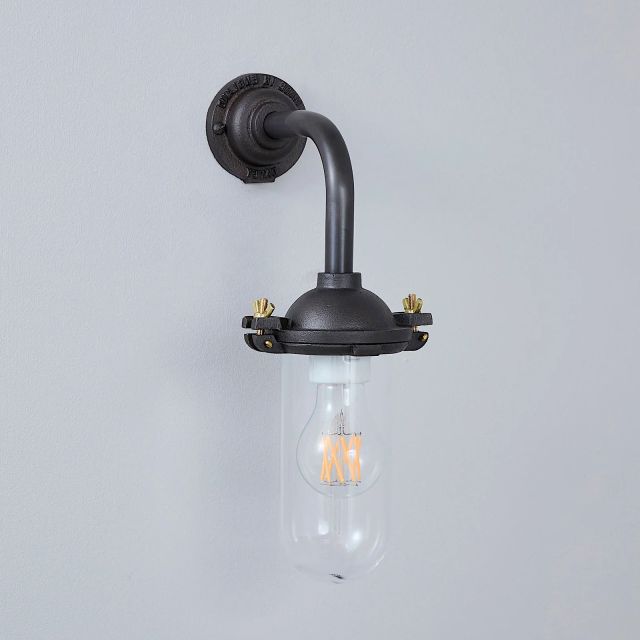 Small Country-Style Outdoor Wall Light Made of Patinated Bronze DP7684 ...