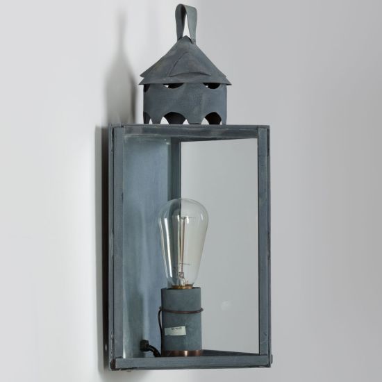 Unique Flush Mount Outdoor Wall Lantern Alesia, Handcrafted from Brass ...