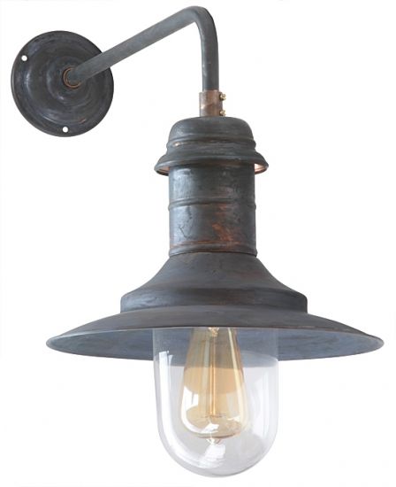 Nautical Outdoor Sconce Ulm Copper Patina RO 130, Handcrafted in ...