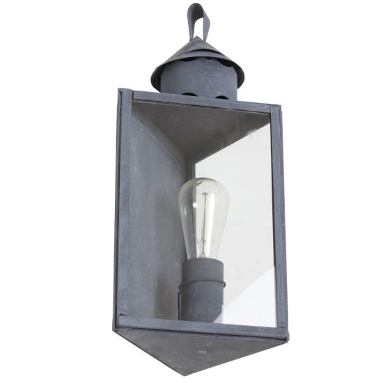 Unique Flush Mount Outdoor Wall Lantern Alesia, Handcrafted from Brass ...