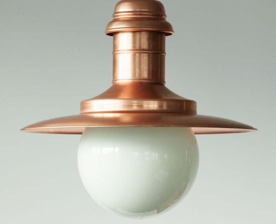 Nautical Outdoor Sconce Ulm Copper Patina RO 130, Handcrafted in ...